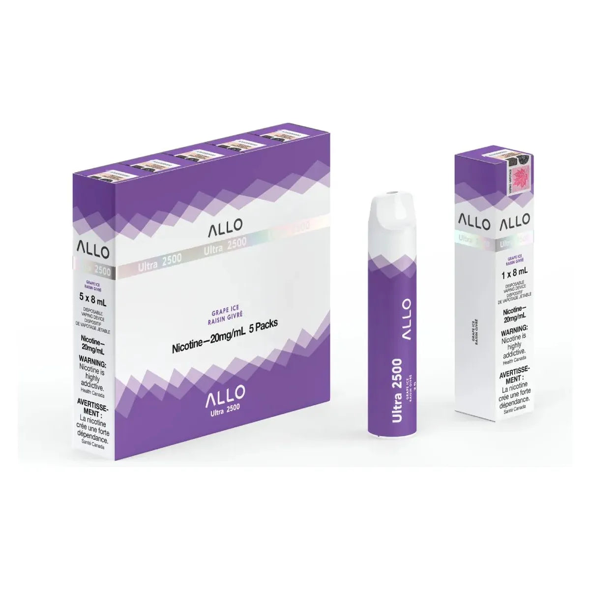 Buy ALLO Ultra 2500 Disposable - Grape Ice from Vapeshop Mania
